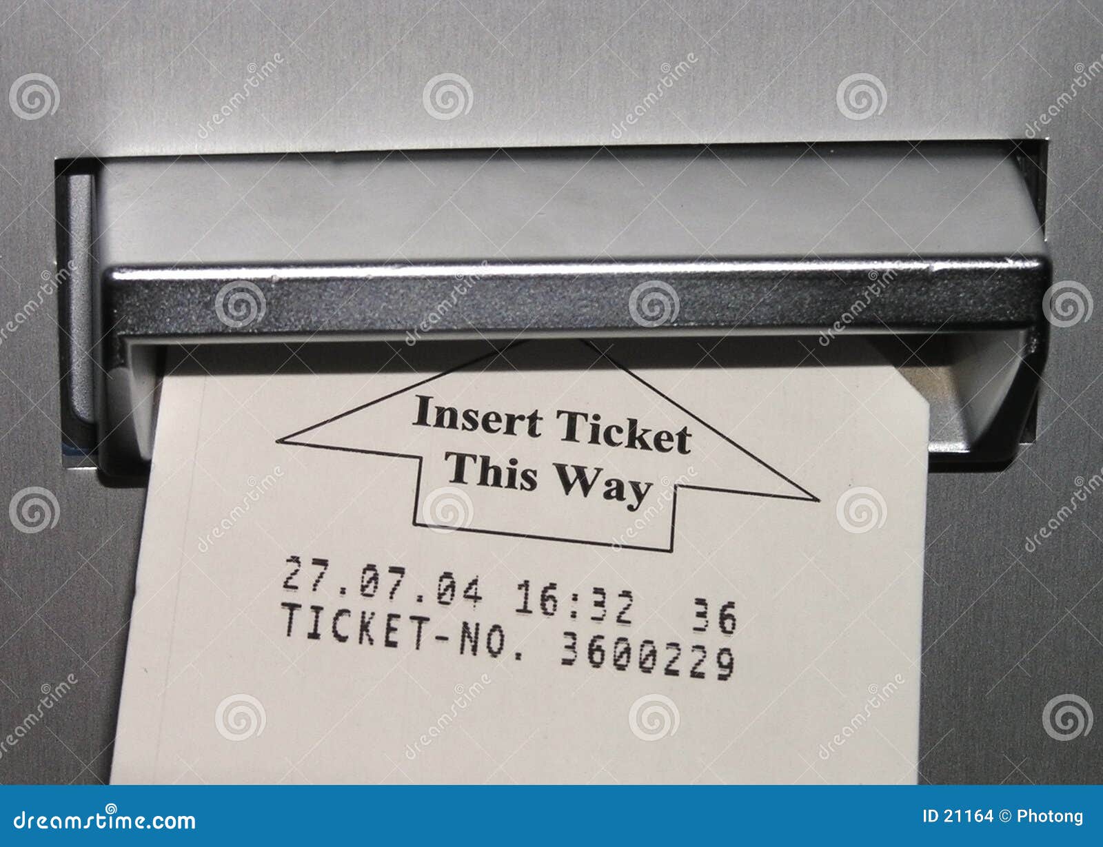 Inserting ticket stock photo. Image of machine, autopay - 21164