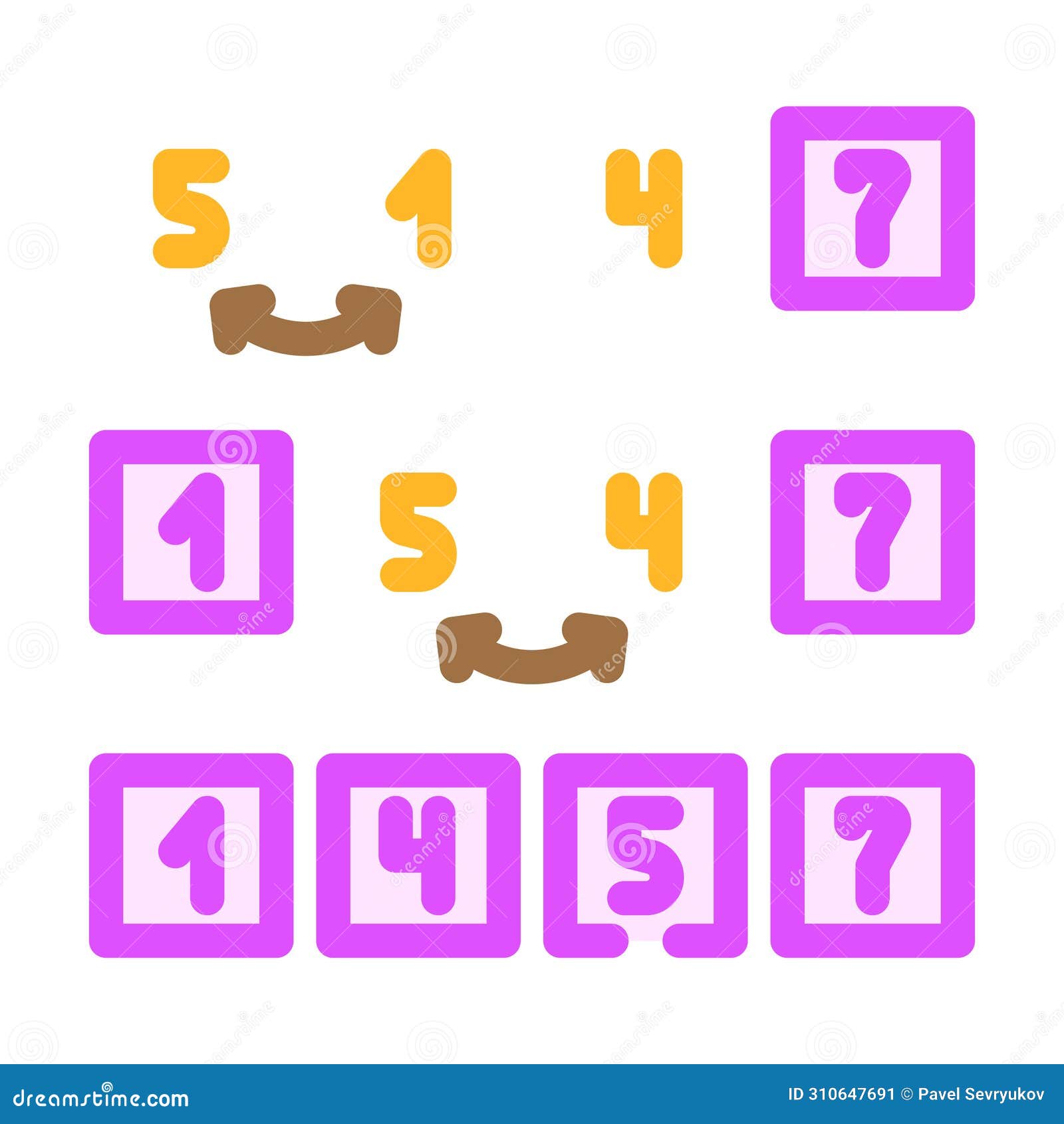 Insertion Sort Algorithm Icon Color Illustration Cartoon Vector ...