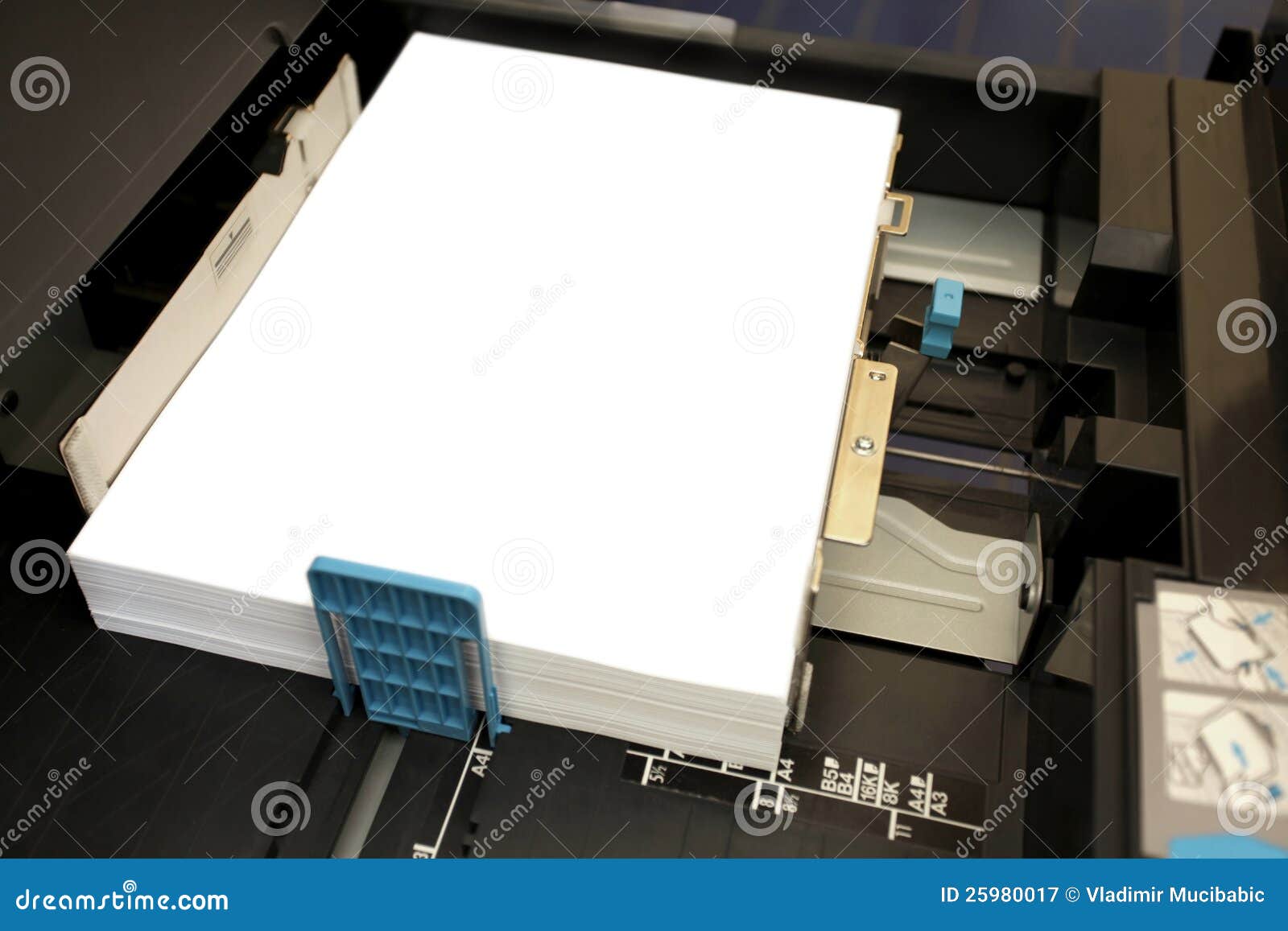 Inserts a Paper A4 into a Laser Copier Stock Image - Image of laser ...
