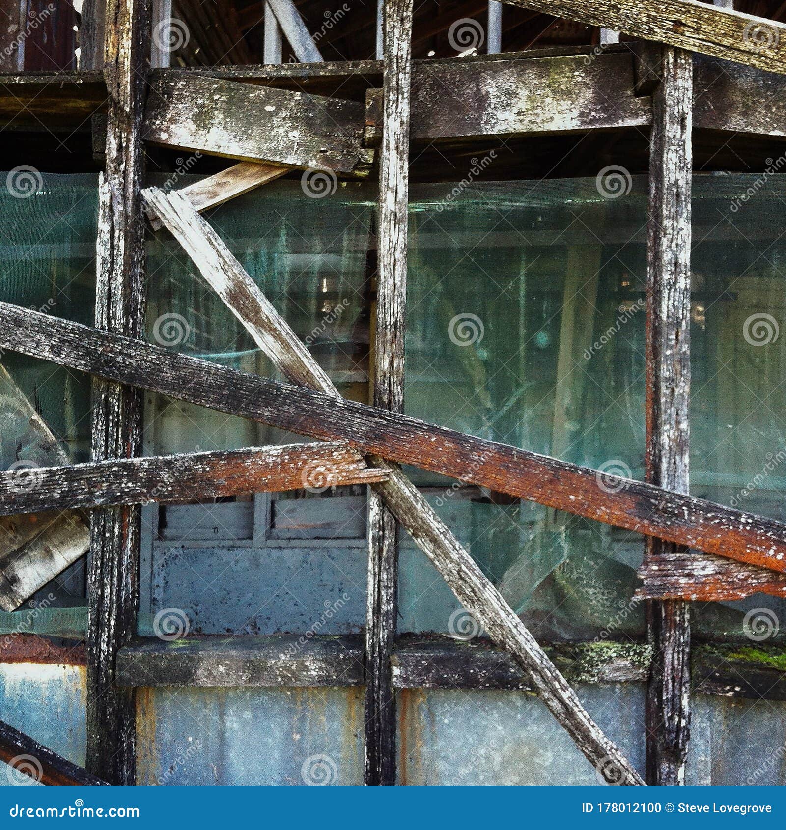 Inside an Abandoned Derelict Falling Down House Stock Photo - Image of ...