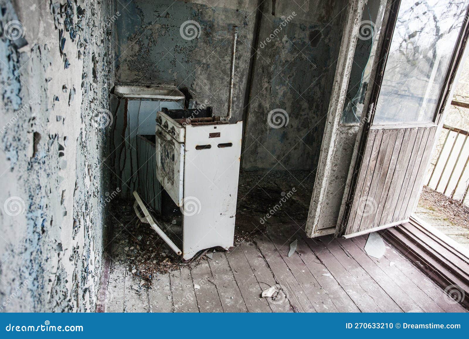 Inside an Abandoned House in Chernobyl Editorial Image - Image of city ...