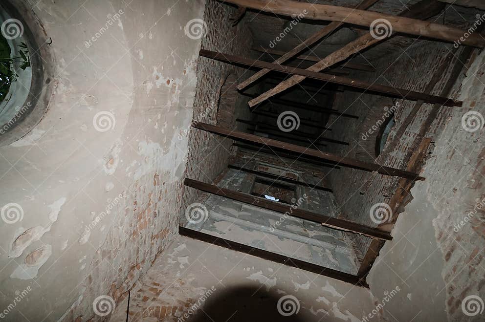 Inside the Abandoned Tower: a Glimpse into Forgotten Architecture Stock ...