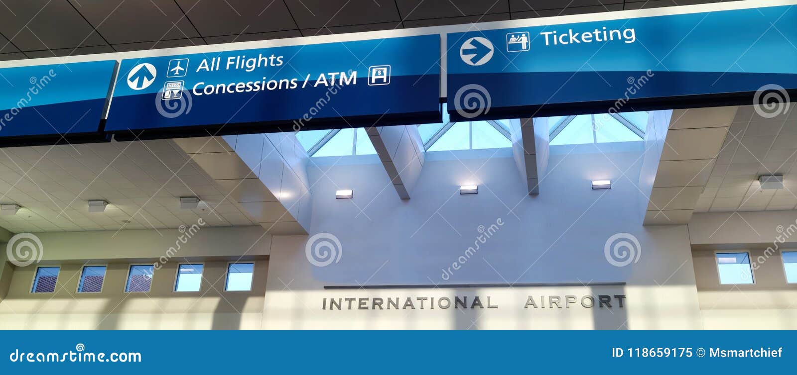 Air Terminal Flight Information Stock Image - Image of information ...