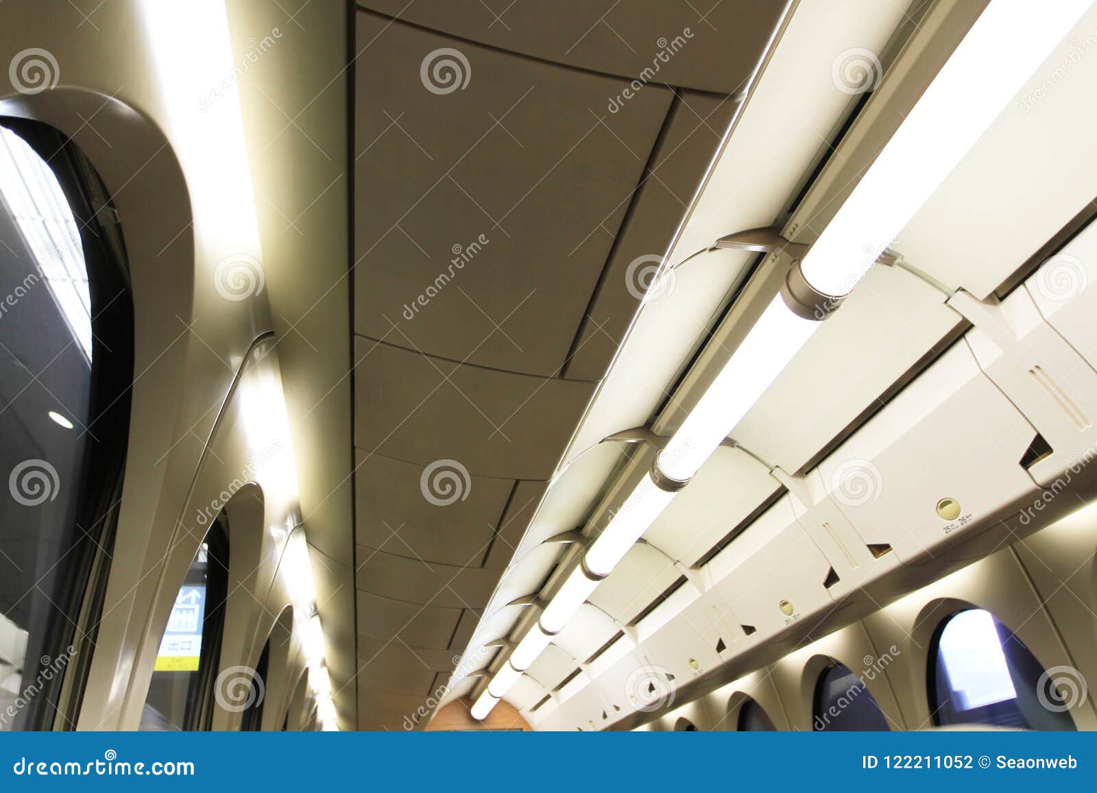 The Inside of Airport Express at Hk 2010 Stock Photo - Image of motion ...
