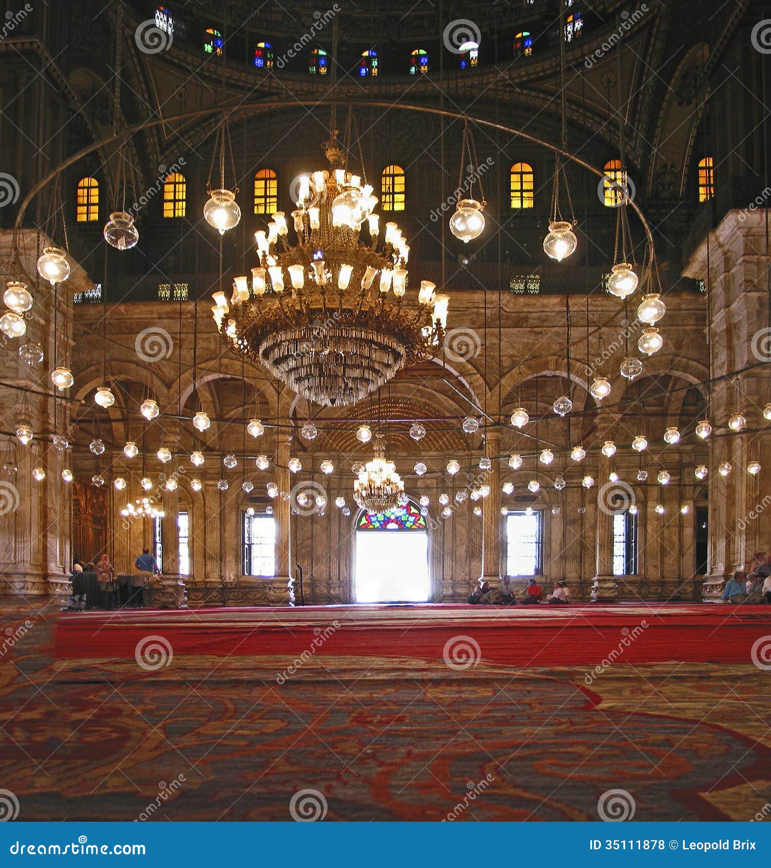 Inside the Alabaster-mosque at Cairo Stock Photo - Image of egypt ...