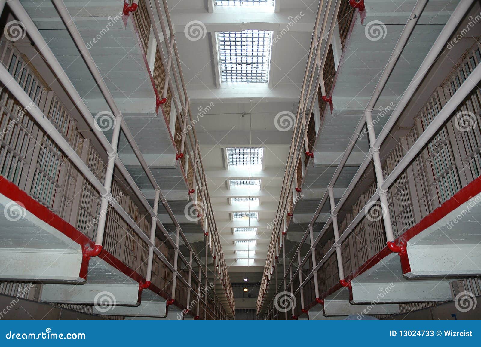 Inside Alcatraz Prison editorial stock photo. Image of building - 13024733