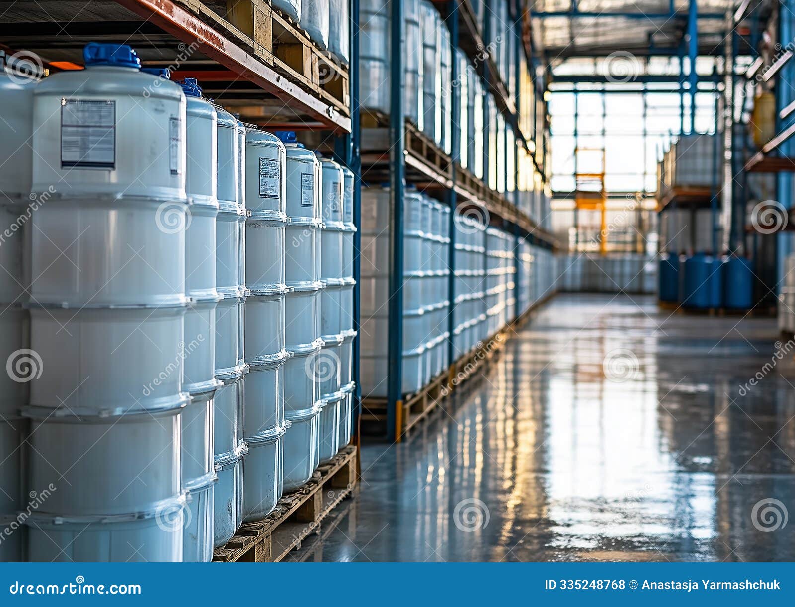 The Inside Of An Ammonia Plant. There Are Huge Tanks In The Frame Stock ...