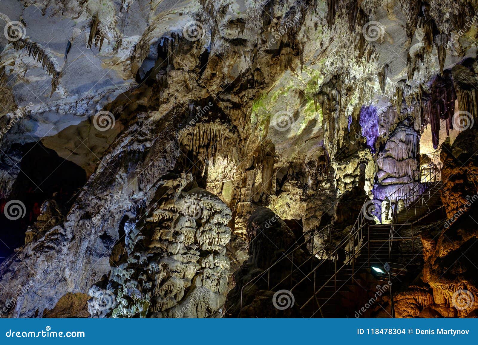 Inside the ancient cave 4 stock photo. Image of stalactites - 118478304