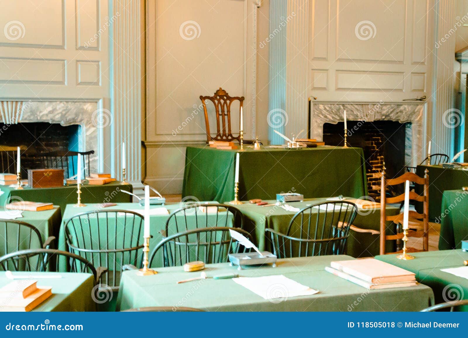 Inside Another Room in Independence Hall Stock Photo - Image of ...