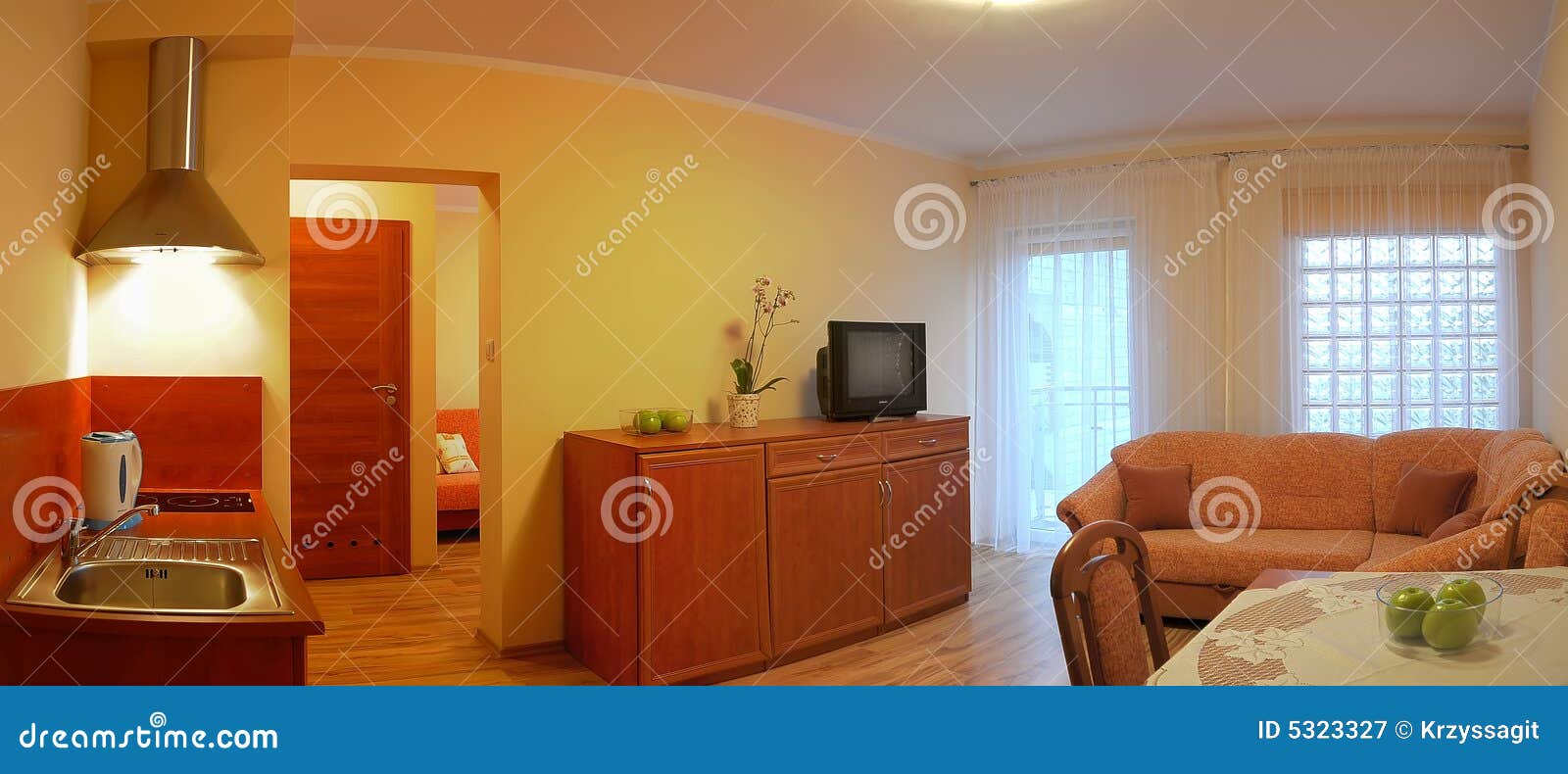 Inside of Apartment stock image. Image of suite, clean - 5323327