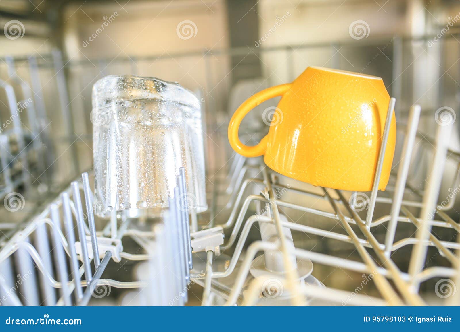 Inside Automatic Dishwasher Machine Stock Image - Image of kitchenware ...