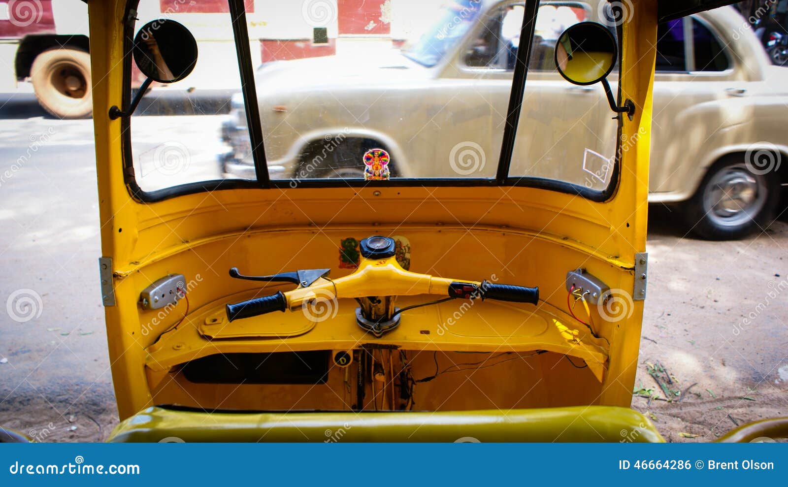 Inside an autorickshaw stock photo. Image of india, traffic - 46664286