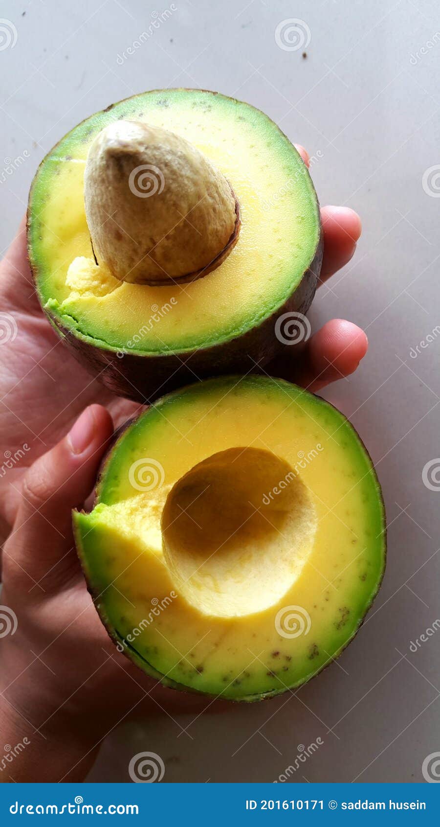 The inside of the avocado stock image. Image of green - 201610171