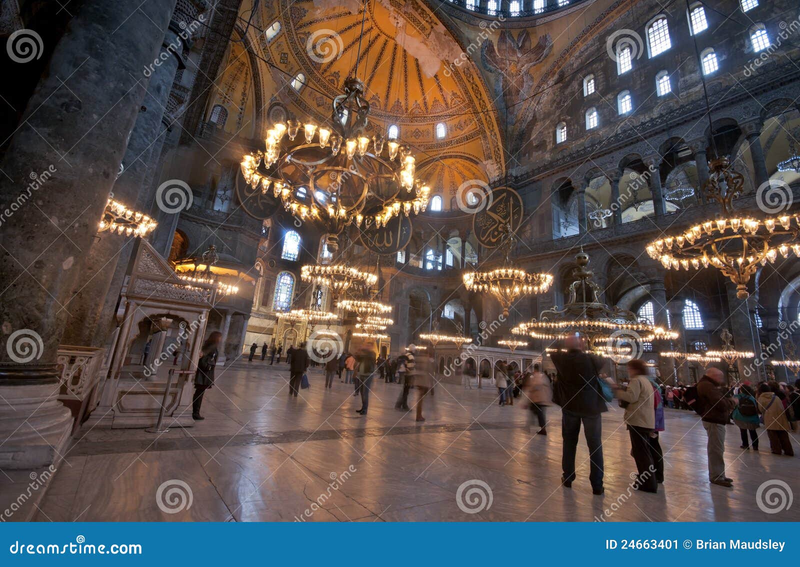 Inside the Aya Sofya Museum, Istanbul Editorial Photo - Image of ...