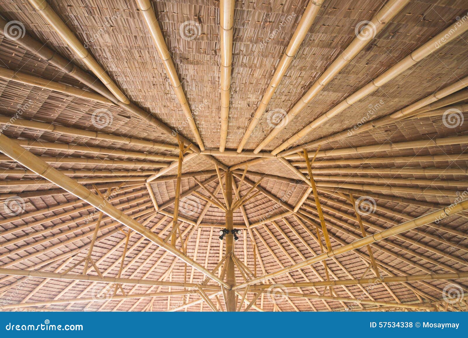Inside A Bamboo Shingle Roof Stock Photography | CartoonDealer.com ...