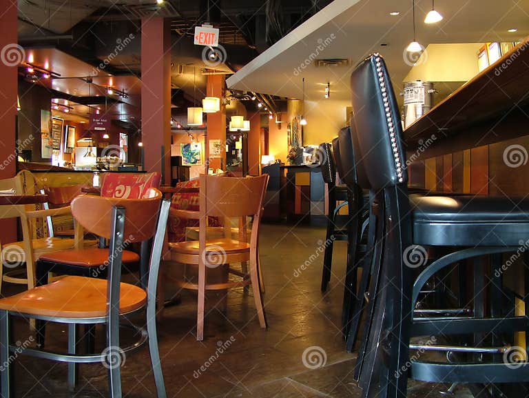 Inside a Bar, Restaurant stock image. Image of food, dining - 1097435