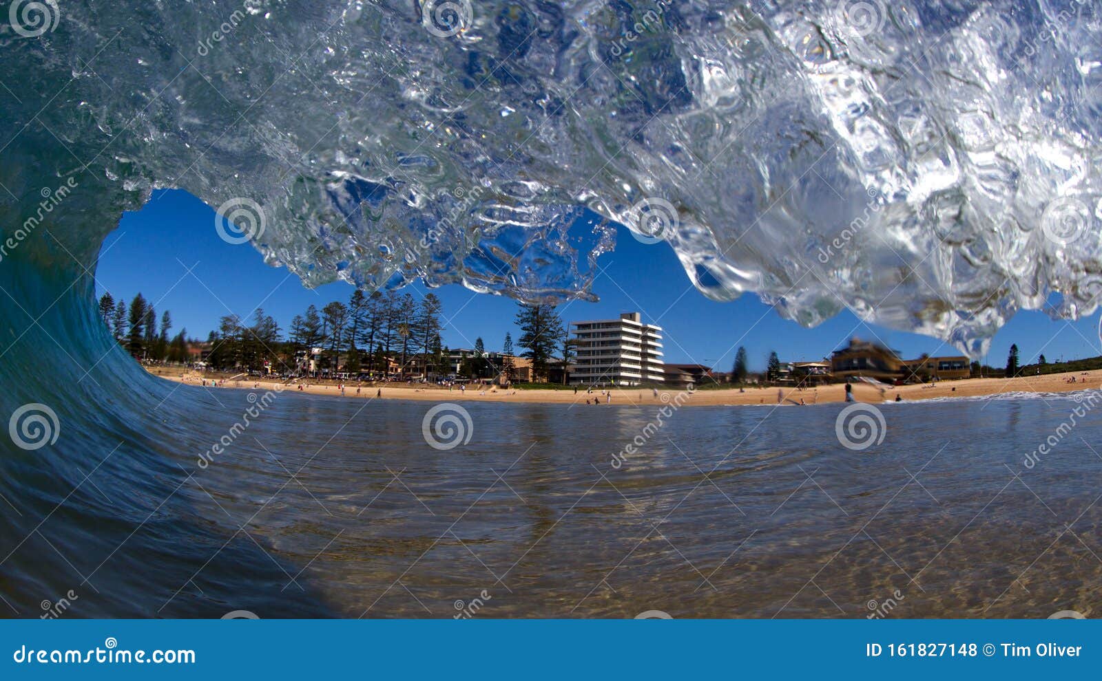 Inside the Barrel of a Wave Stock Photo - Image of outdoor, motion ...
