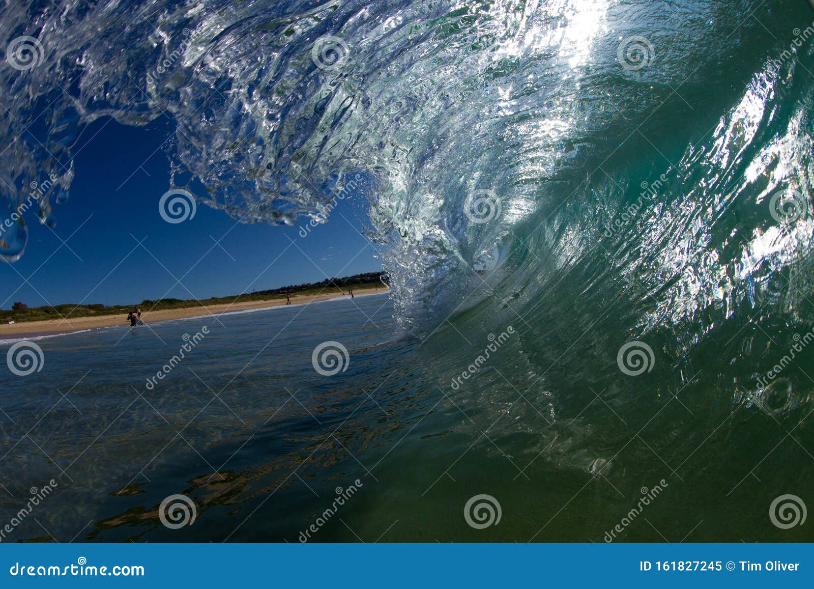 Inside the Barrel of a Wave Stock Image - Image of break, color: 161827245
