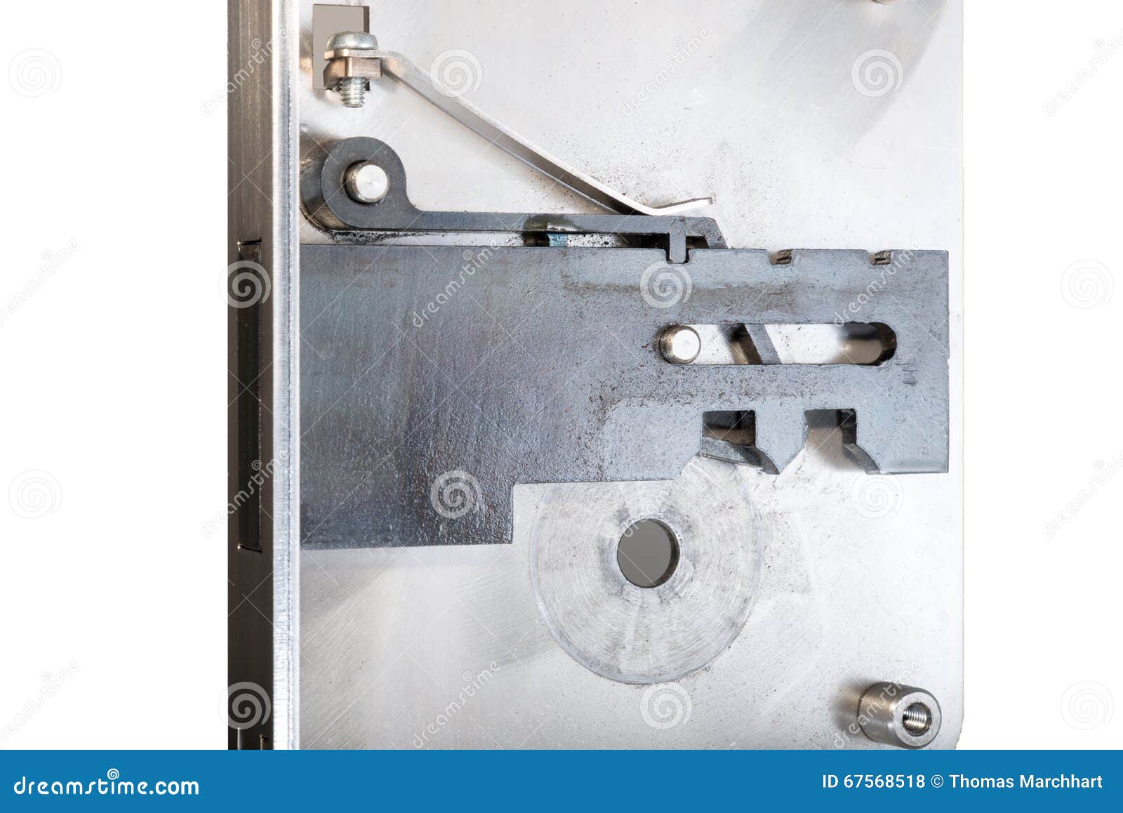Inside of a Basic Door Lock Stock Photo - Image of latch, protection ...