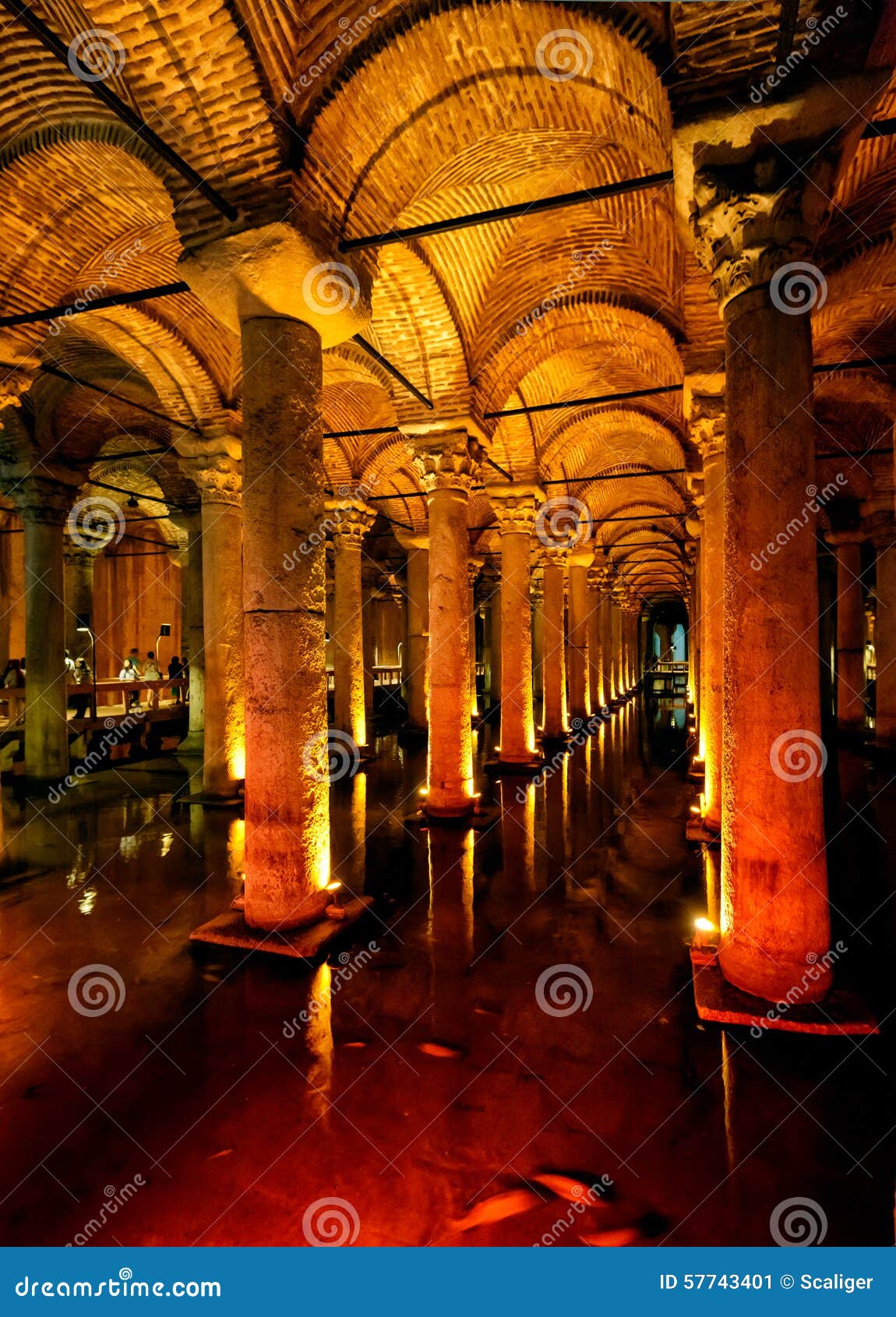 Inside the Basilica Cistern in Istanbul Stock Image - Image of basilica ...