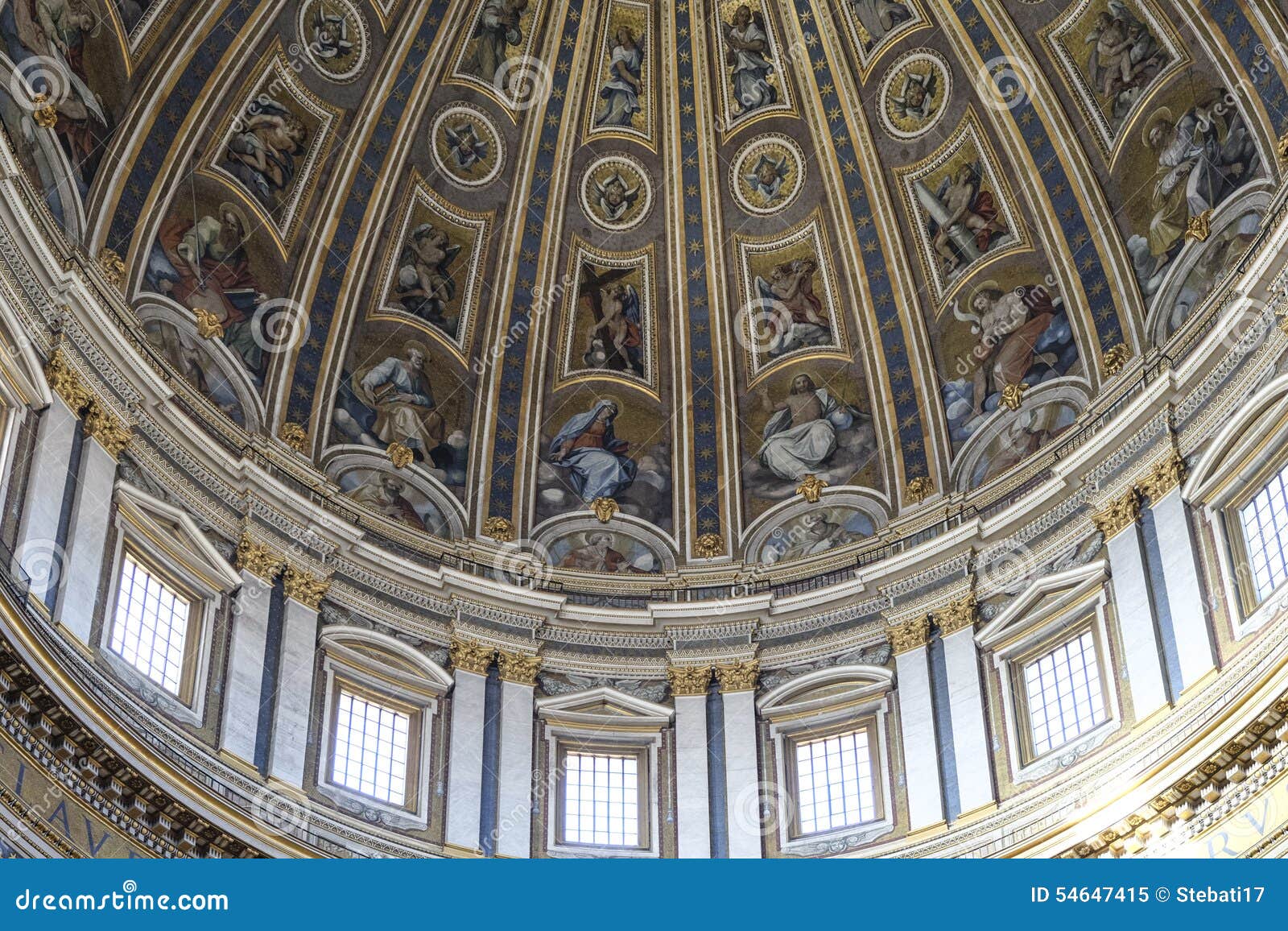 Inside the Basilica of St. Peter Rome Italy Europe Editorial Image ...
