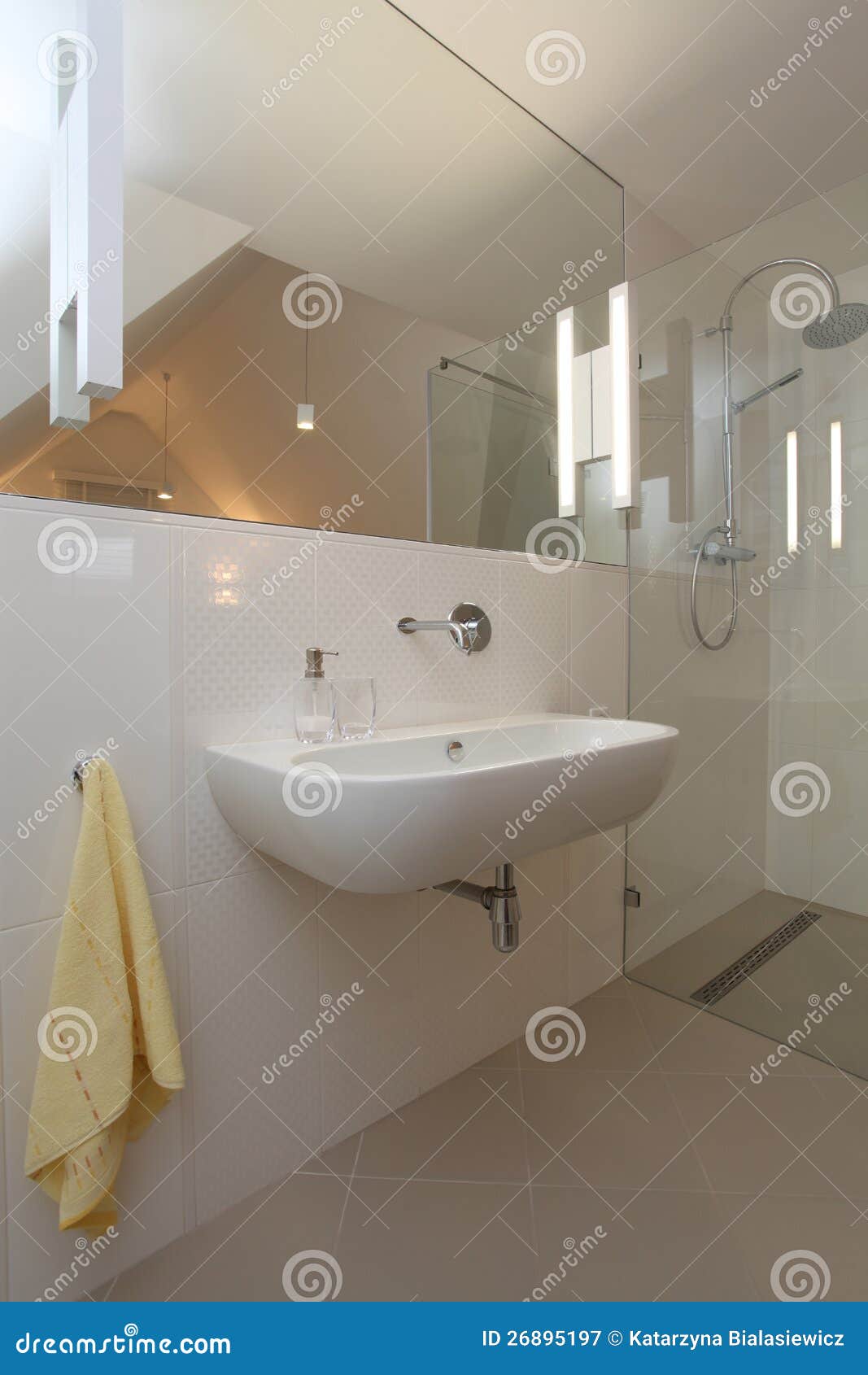 Inside of bathroom stock image. Image of framed, bathroom - 26895197