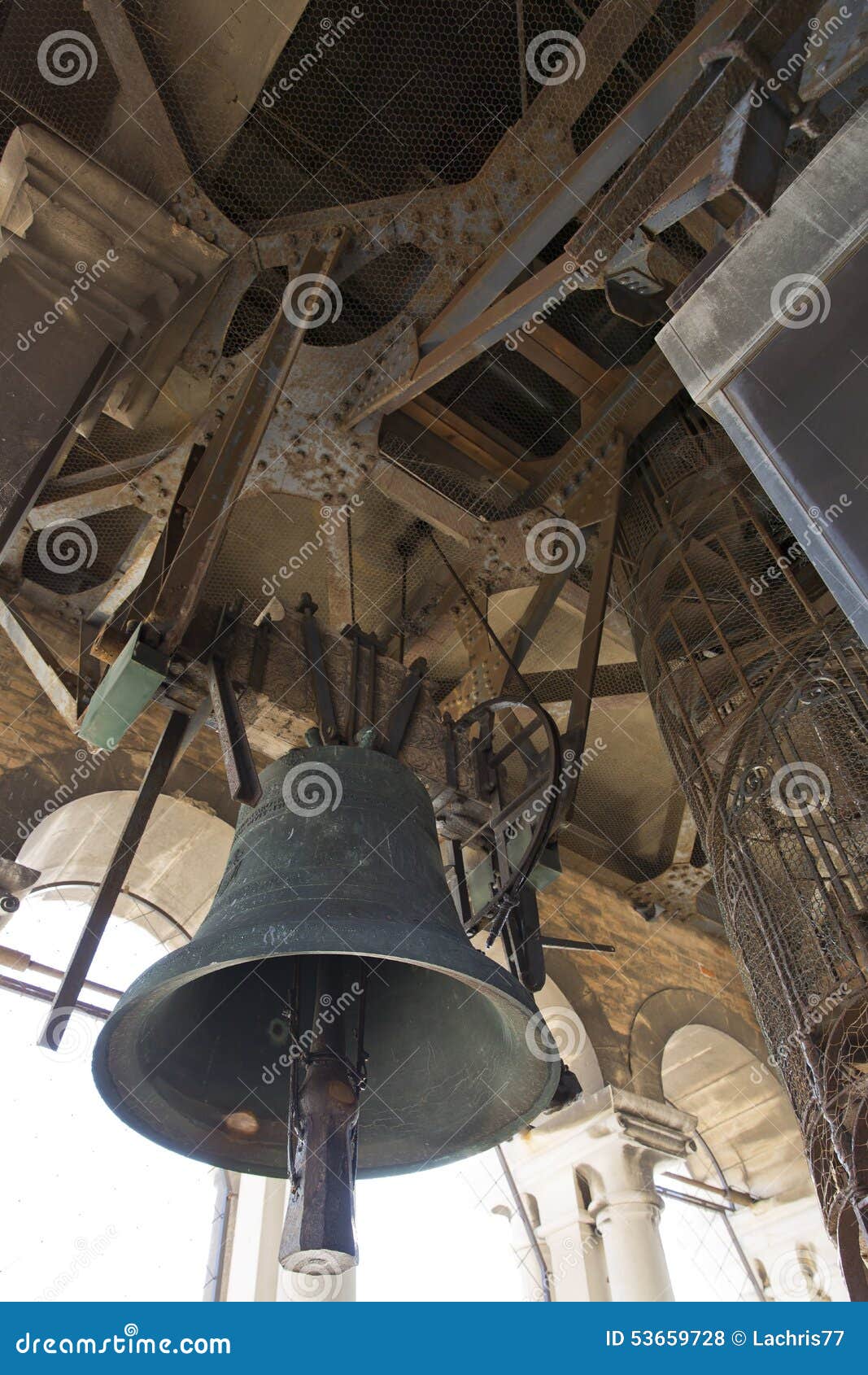 Inside the Bell Tower of San Marco in Venice Stock Photo - Image of ...