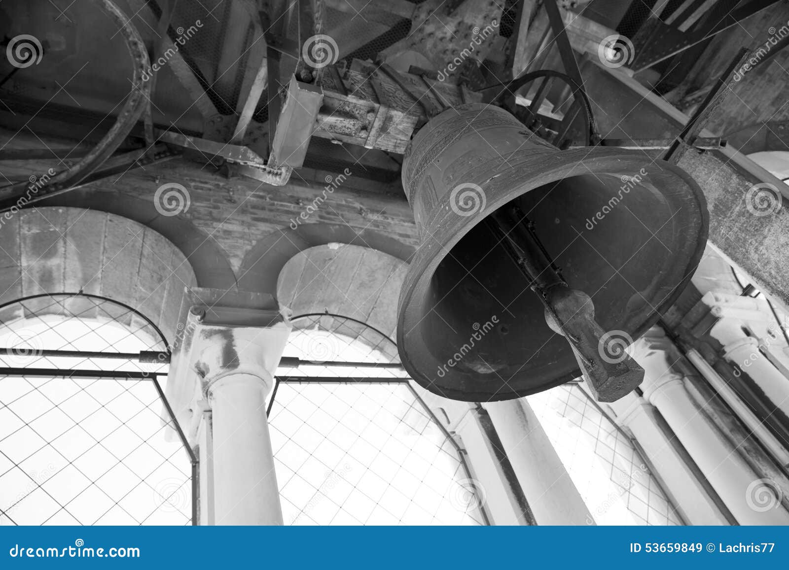 Inside the Bell Tower of San Marco in Venice Stock Image - Image of ...