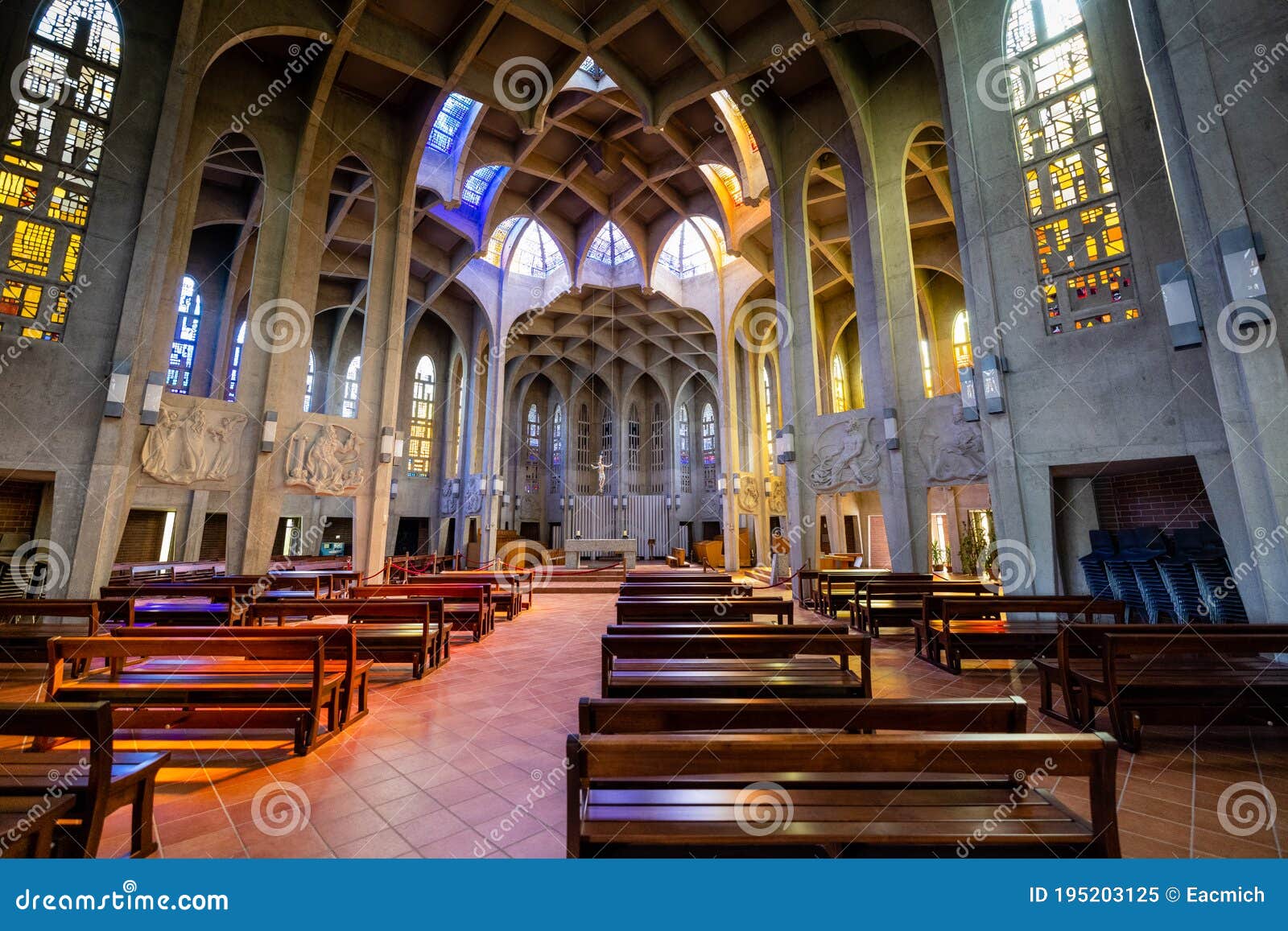 Beautifully Lit Inside Benedictine Monastery Editorial Image - Image of ...