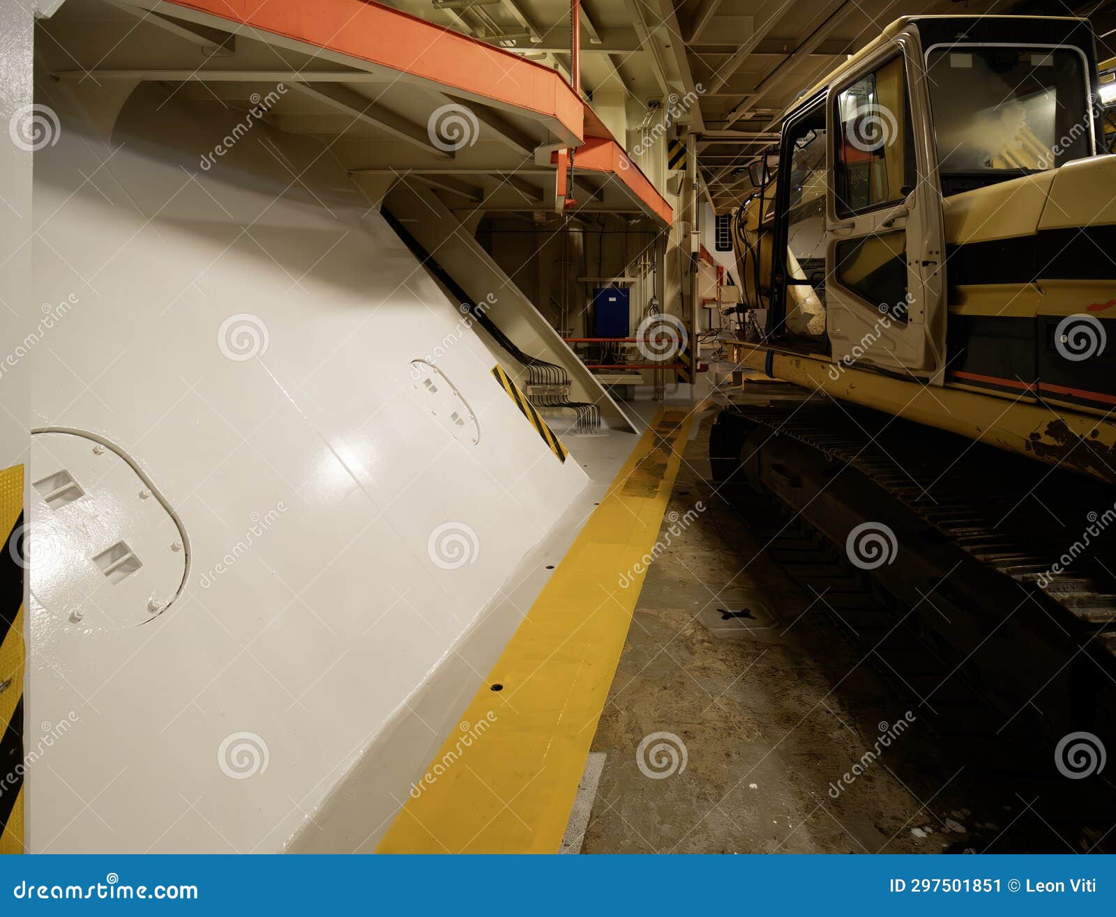 Inside A Big Roro Ship During Maintanance Royalty-Free Stock Image ...