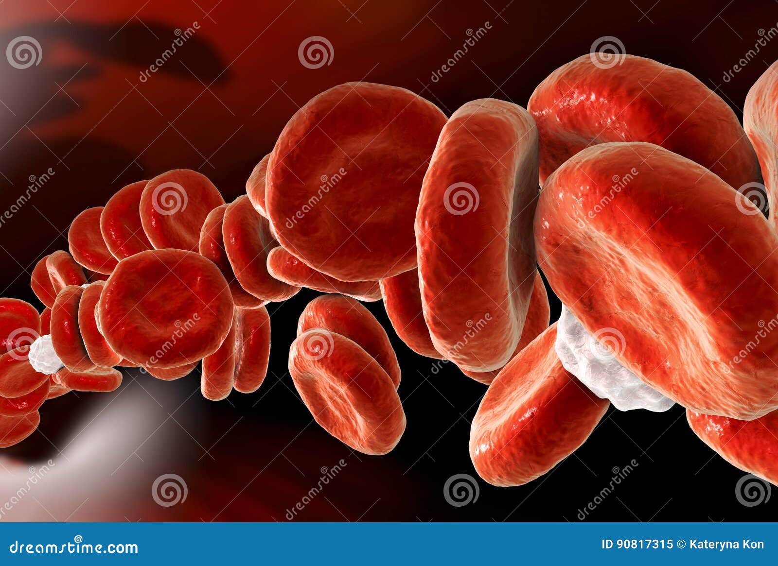 Inside blood vessel stock illustration. Illustration of monocyte - 90817315