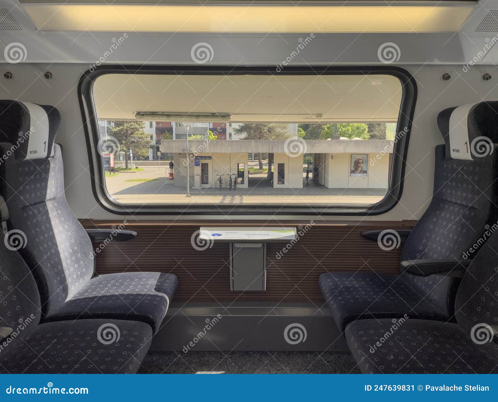 Inside of the BLS RABe 515 026 â€“ Double-decker Train â€œMUTZâ€ at the ...