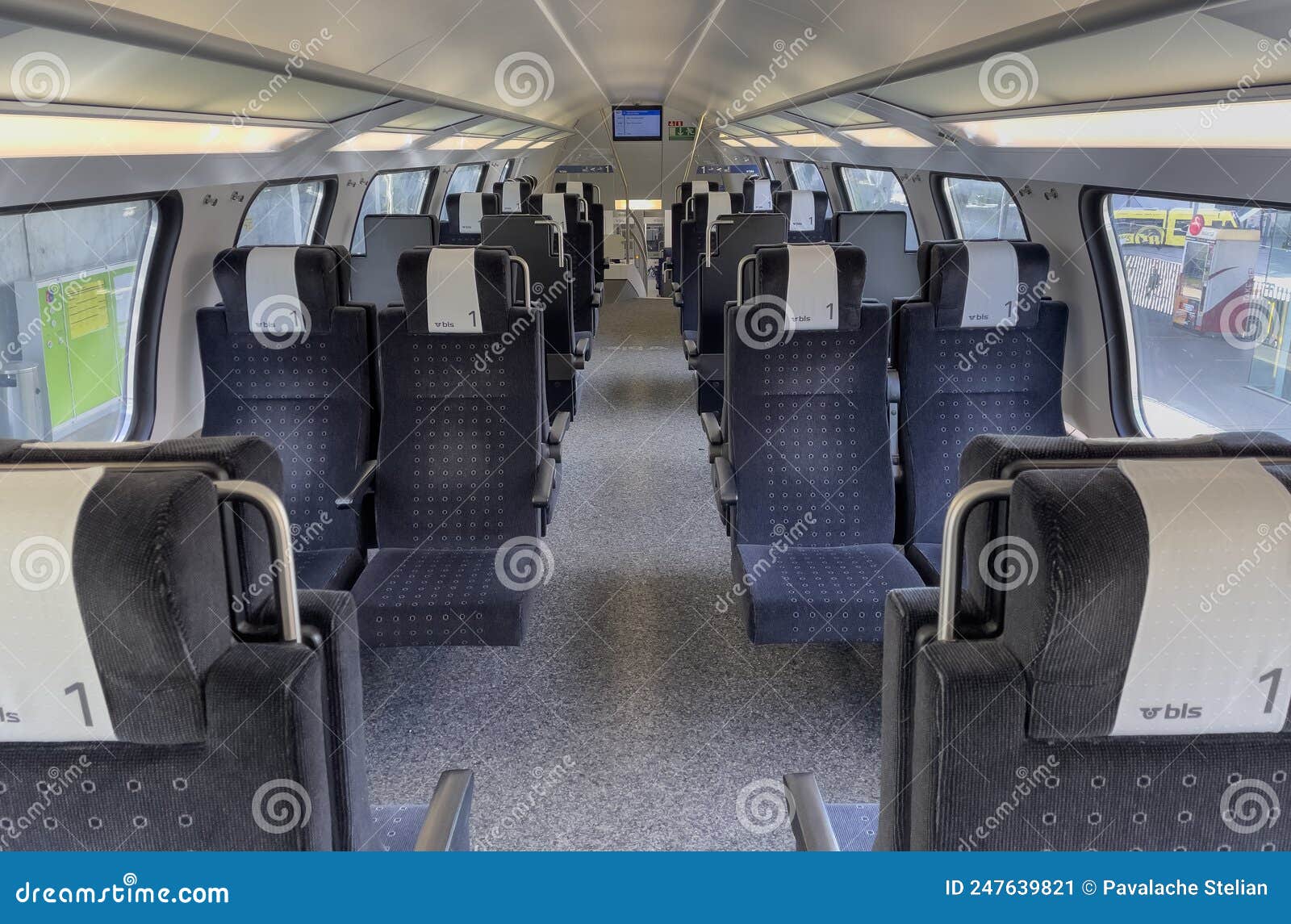 Inside of the BLS RABe 515 026 â€“ Double-decker Train â€œMUTZâ€ at the ...