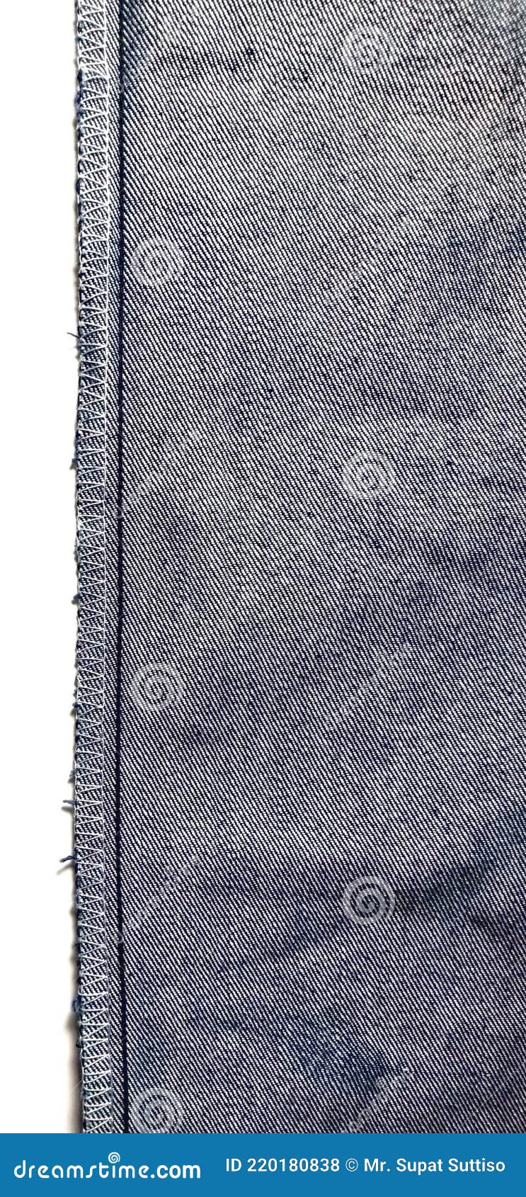 The Inside of the Fabric with the Seams Being Sewn. with White Yarn ...