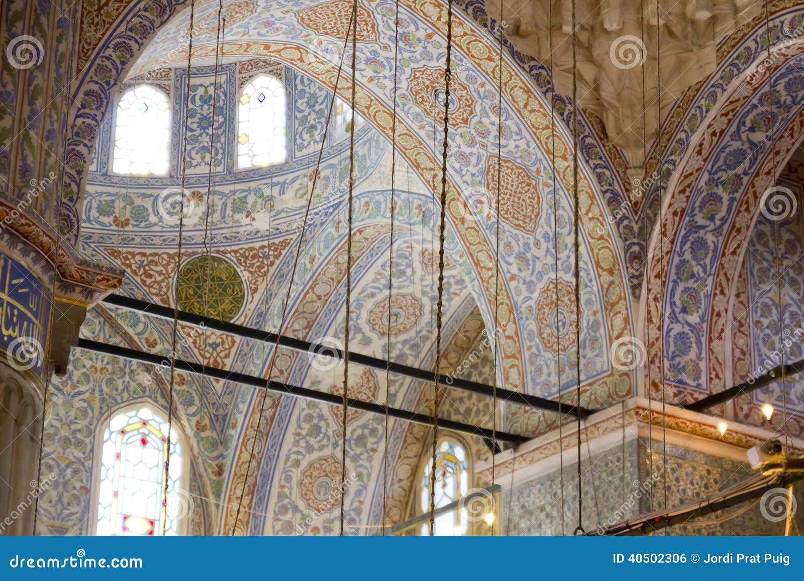 Inside blue mosque stock photo. Image of shining, tourism - 40502306