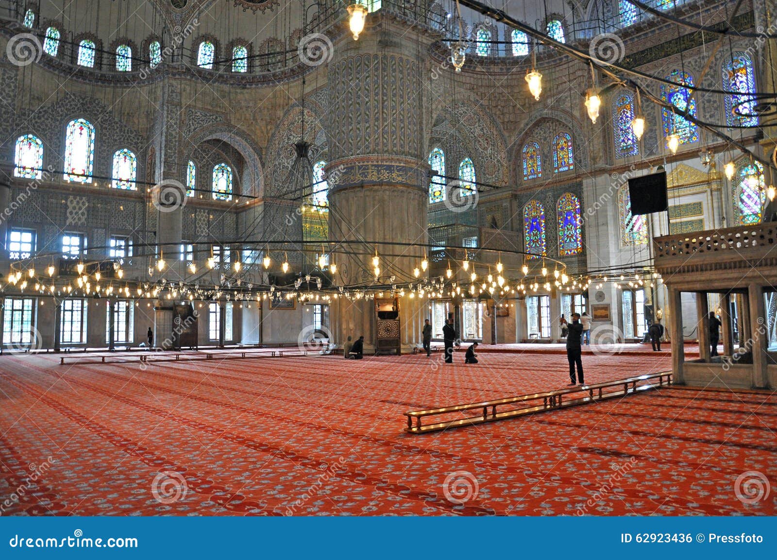 Inside the Blue Mosque, Istanbul Editorial Photo - Image of city, allah ...
