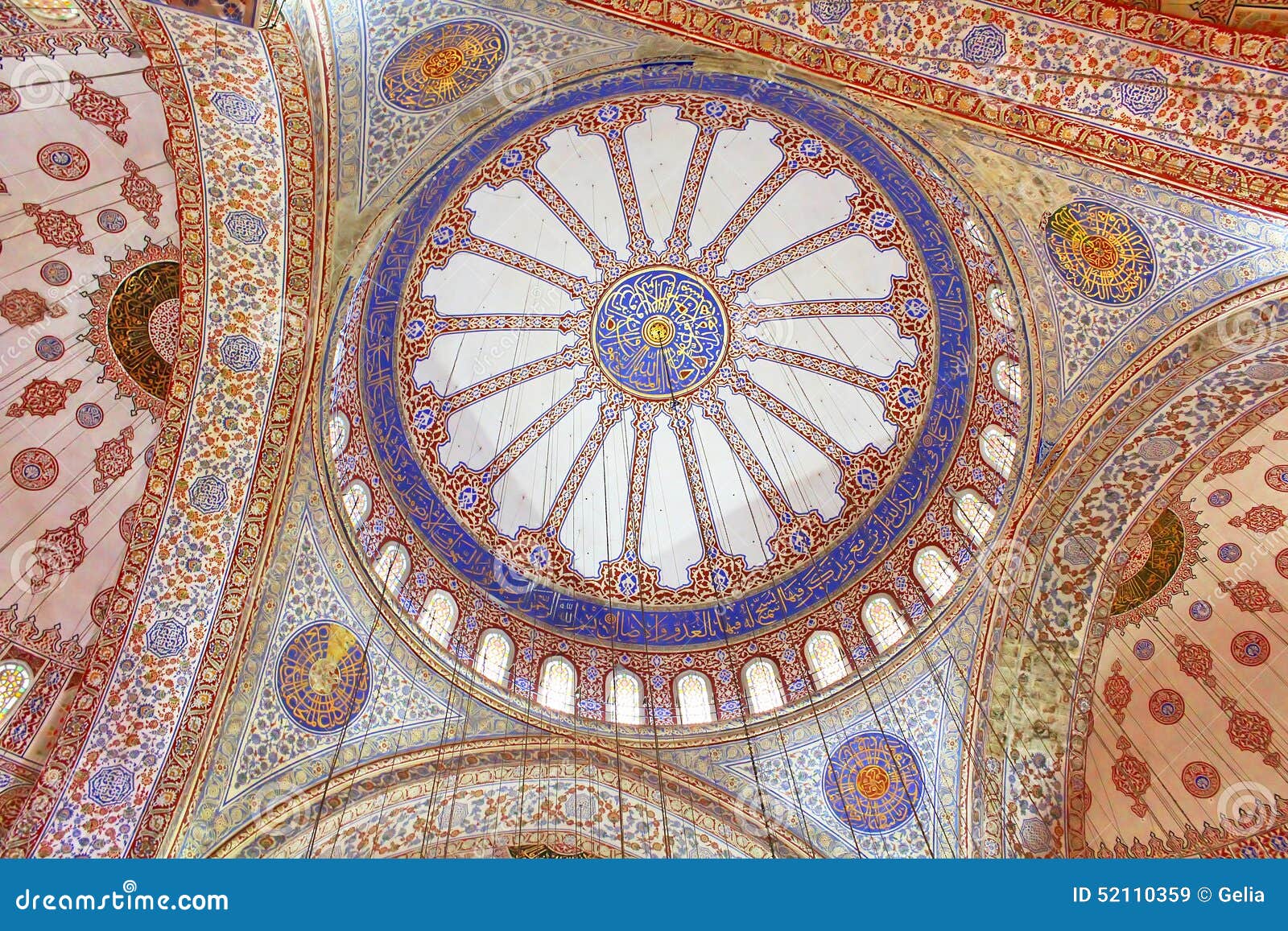 Inside of Blue Mosque in Istanbul, Turkey Editorial Stock Image - Image ...
