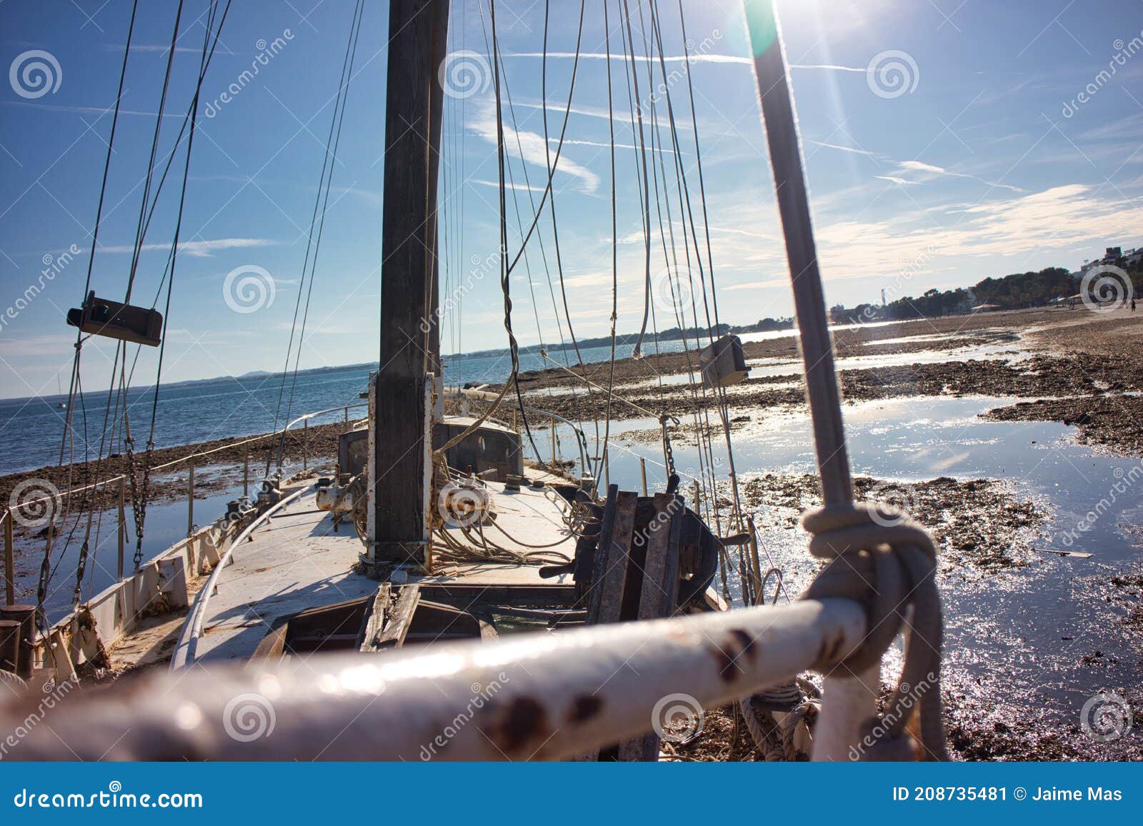 Inside of a Boat Broken at Sea Stock Image - Image of sailor, quay ...