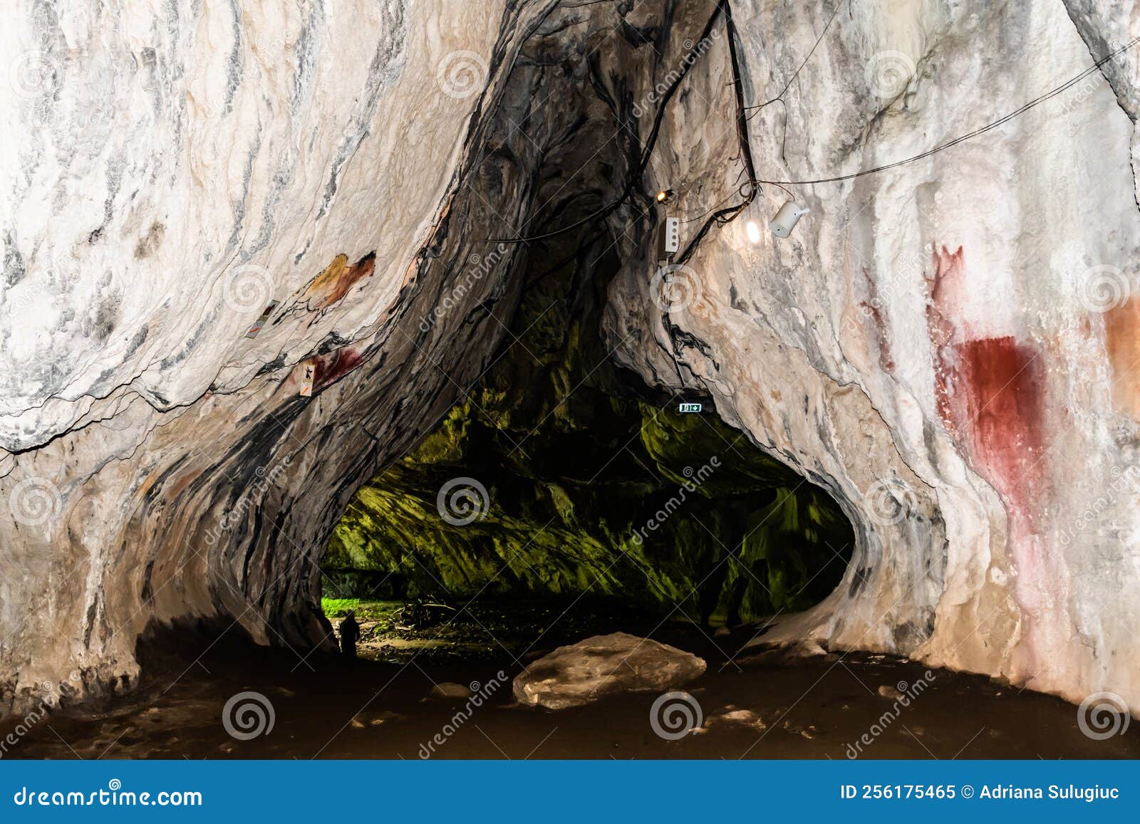 Inside of the Bolii Cave stock image. Image of flint - 256175465