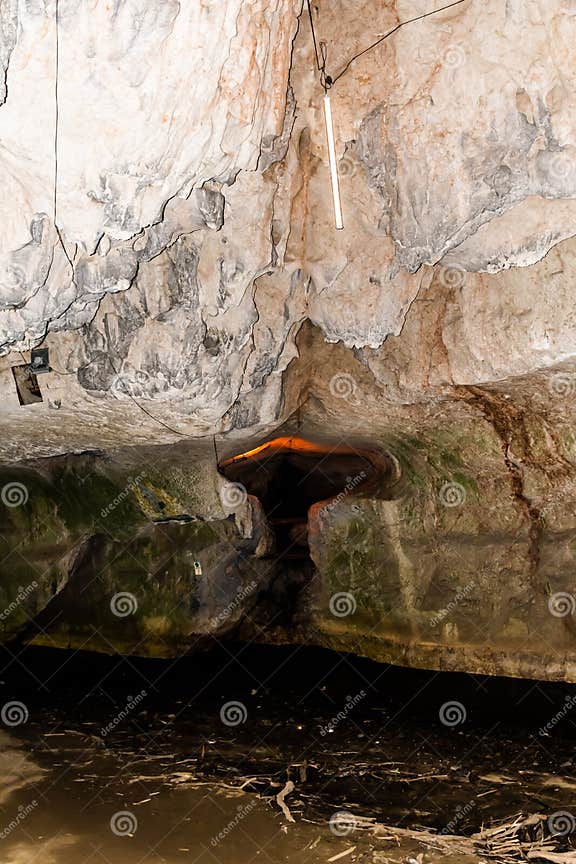 Inside of the Bolii Cave stock image. Image of attraction - 256175471