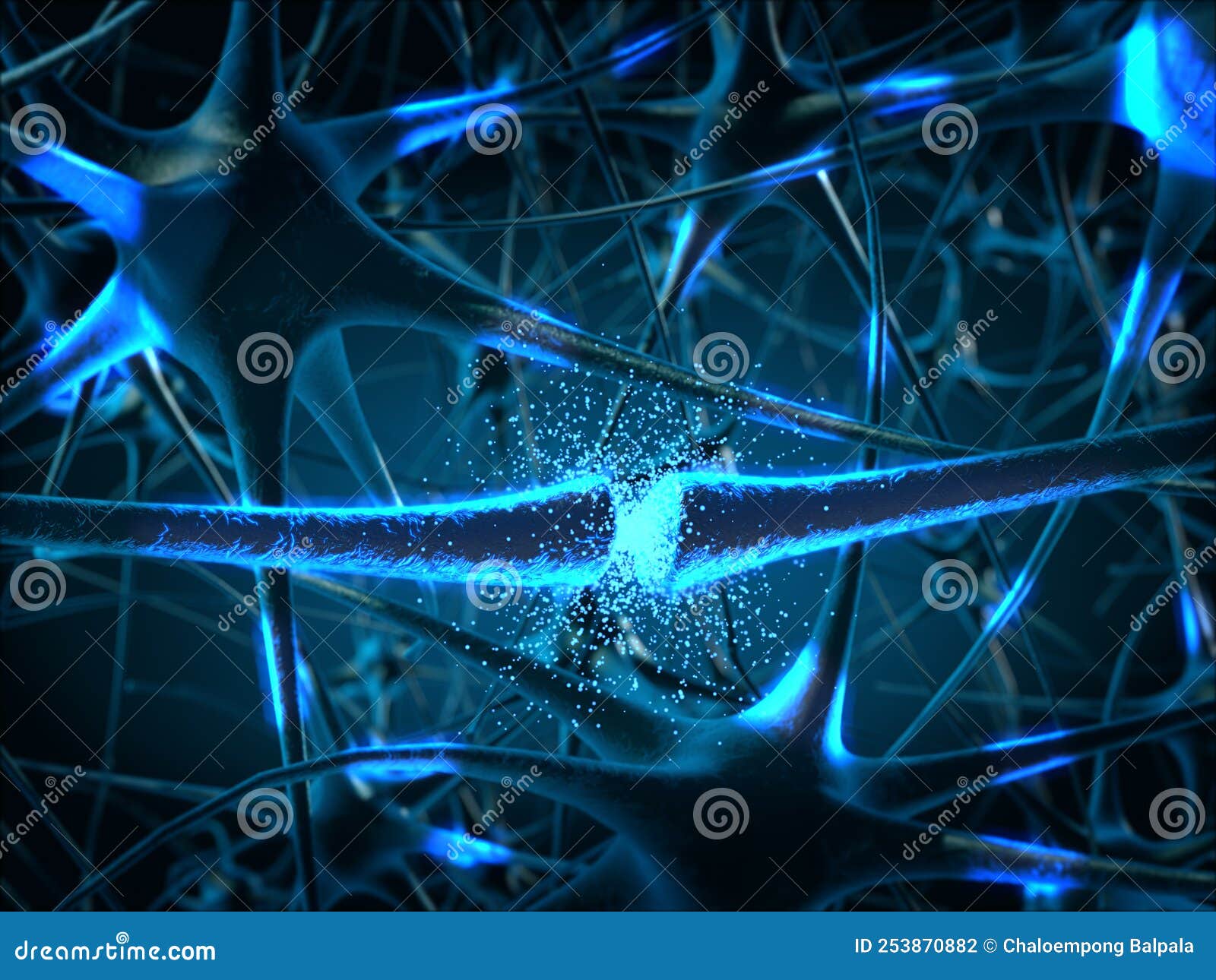 Inside the Brain. Concept of Neurons and Nervous System Stock ...