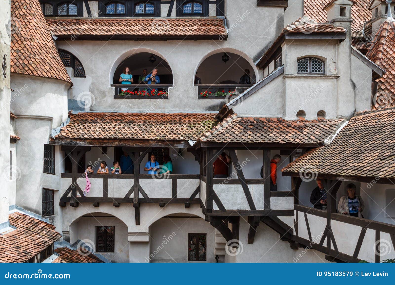 Inside Bran castle editorial stock image. Image of park - 95183579