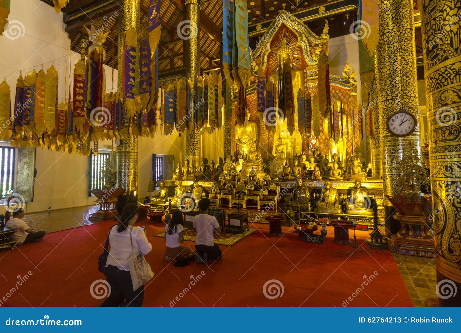 Inside Buddhist Temple in Chiang Mai Editorial Stock Photo - Image of ...