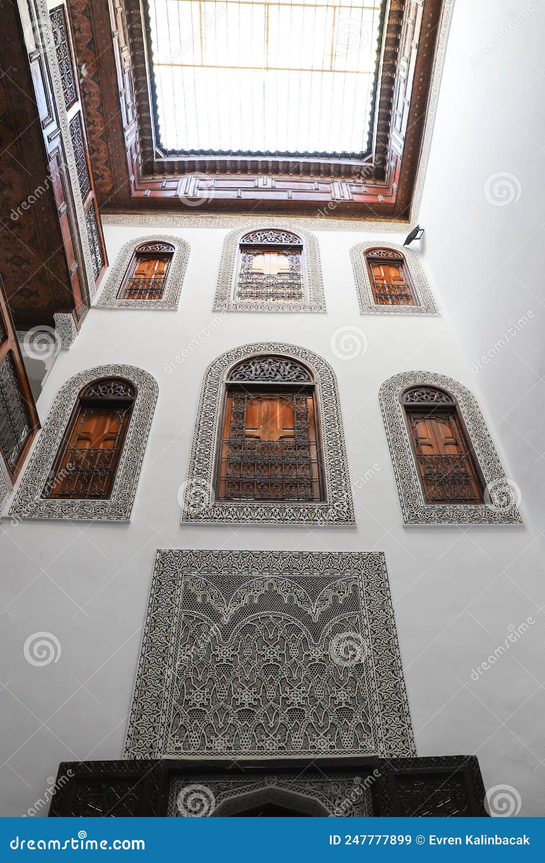 Inside of a Building in Fez, Morocco Stock Image - Image of africa ...