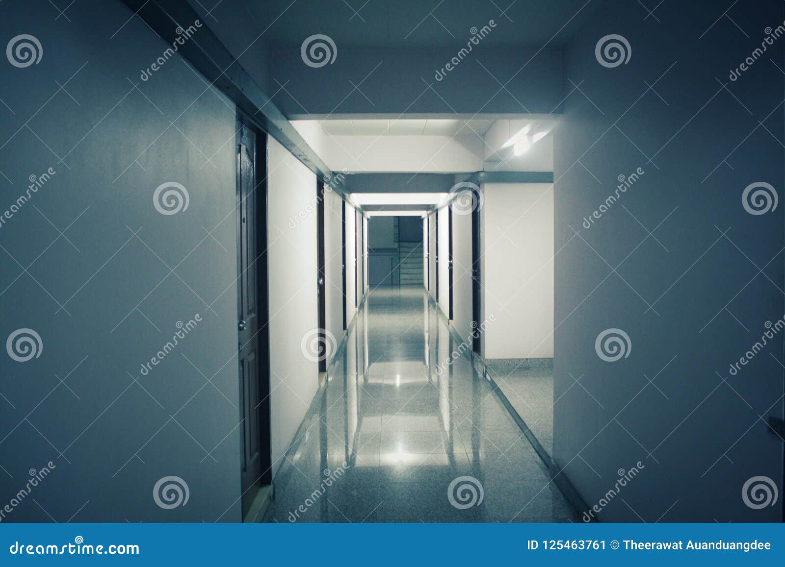 Inside the Building with Night Time Stock Image - Image of time, shape ...
