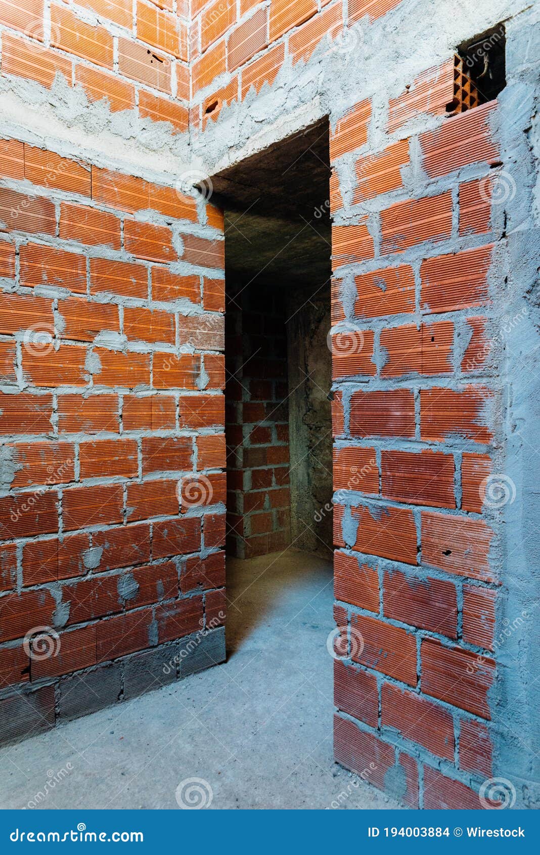 Process Of Construction Of Brick Paved Sidewalk, Half Built Pavement ...