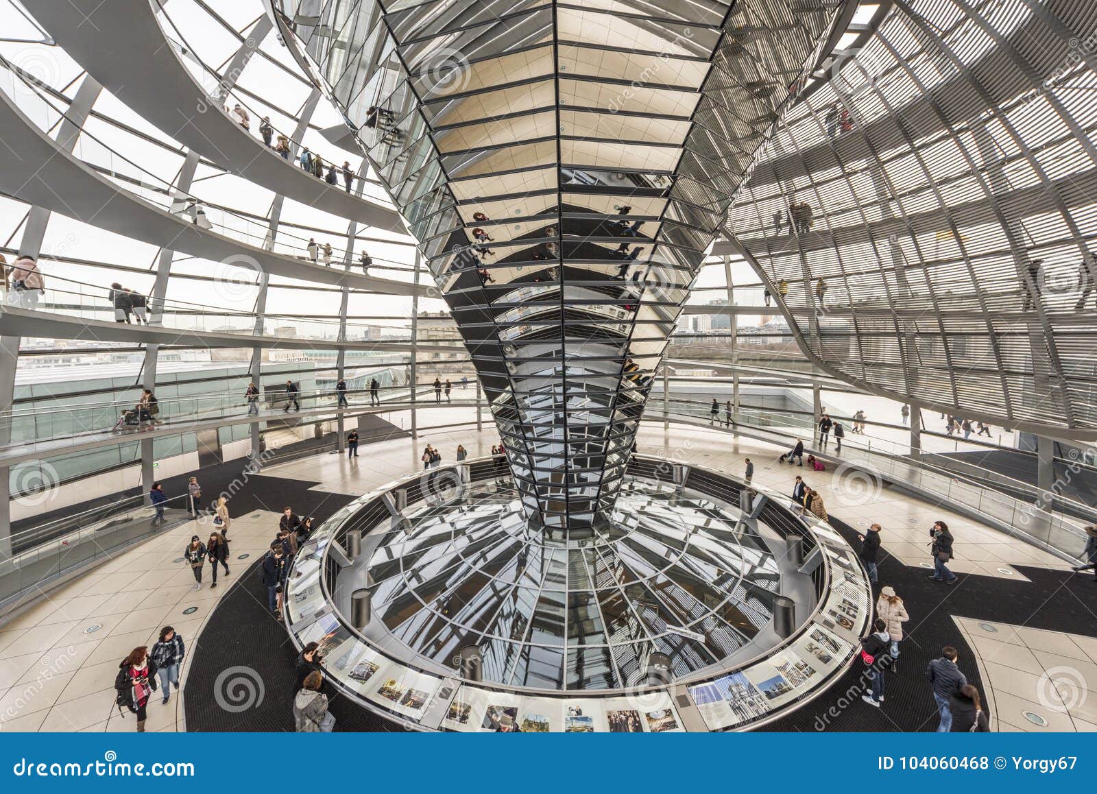 Inside Bundestag Dome editorial stock photo. Image of tourism - 104060468