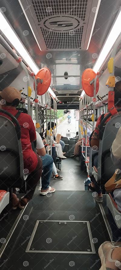 Inside Bus clean nice editorial photo. Image of inside - 344318436