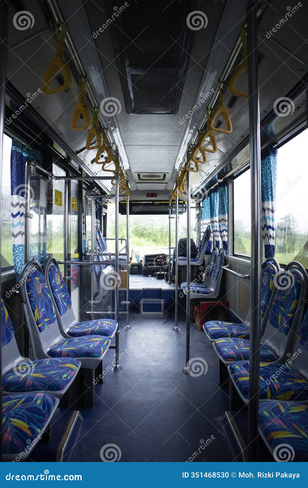 The Inside of the Bus is Empty Stock Photo - Image of traveling ...