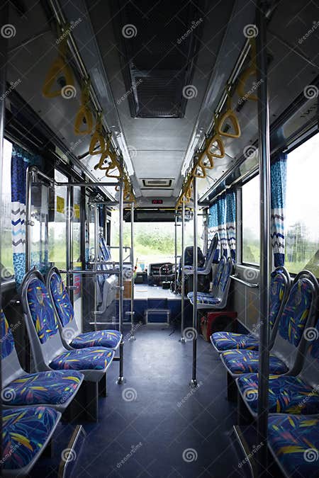 The Inside of the Bus is Empty Stock Photo - Image of traveling ...